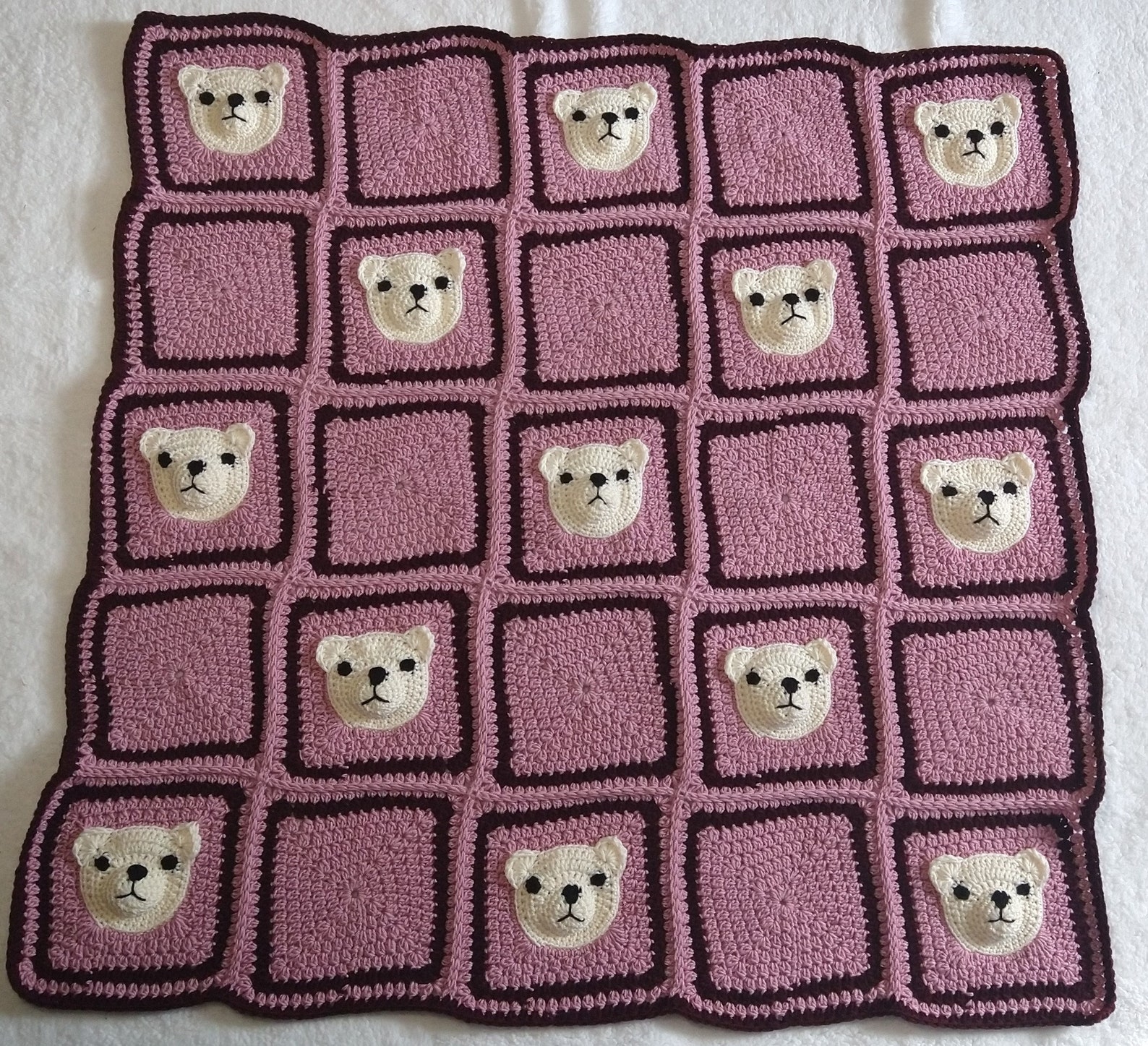 Baby Blanket - Fox, Teddy Bear, or Ripple Afghan Hand Crocheted - Etsy
