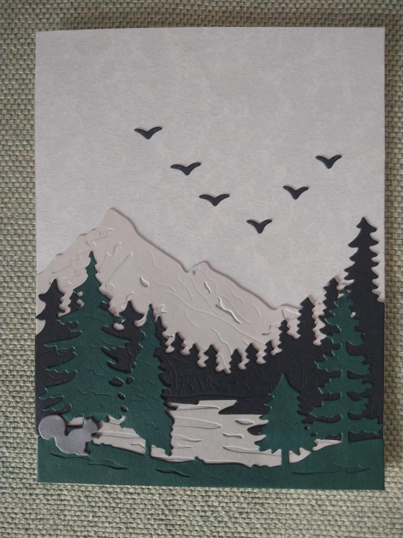 Set of 6 Woodland Themed Greeting Cards - Blank Inside - Handmade - Etsy