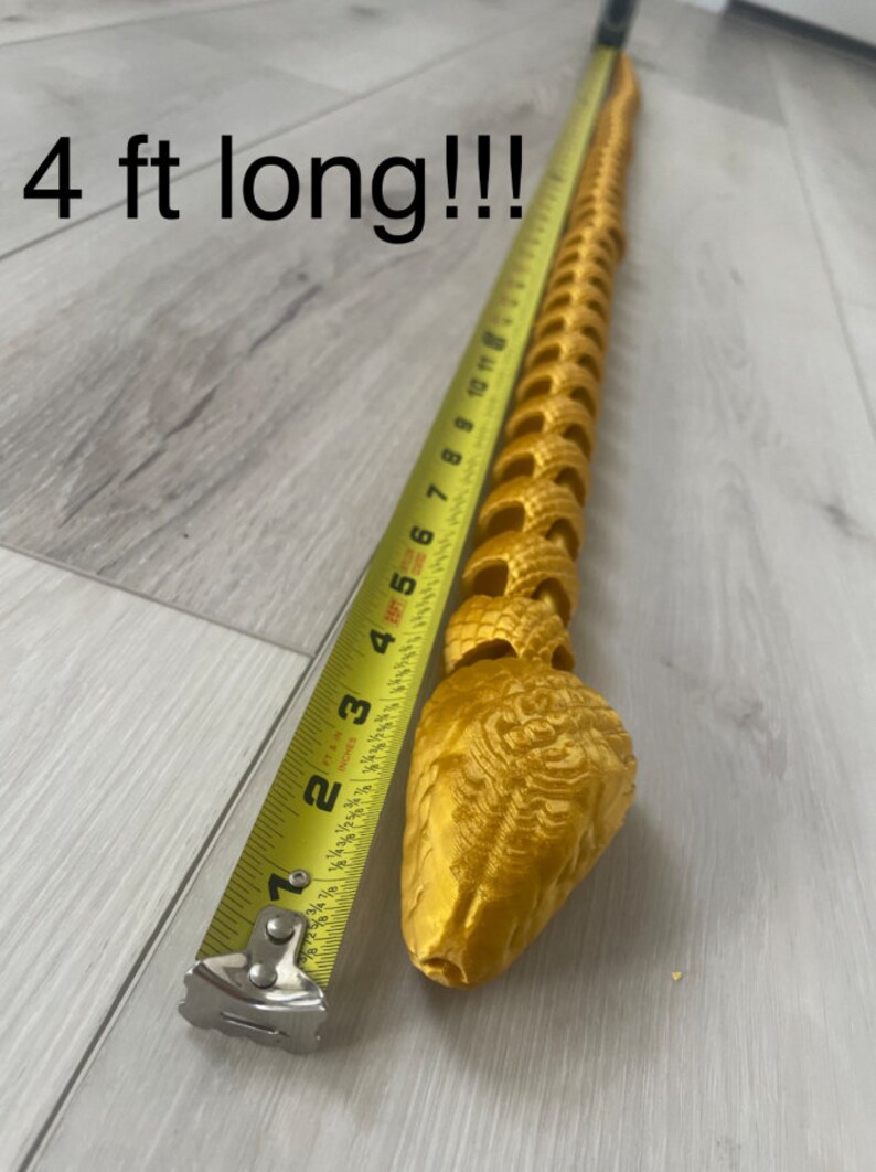 4ft Long Articulated 3d Printed Snake - Etsy