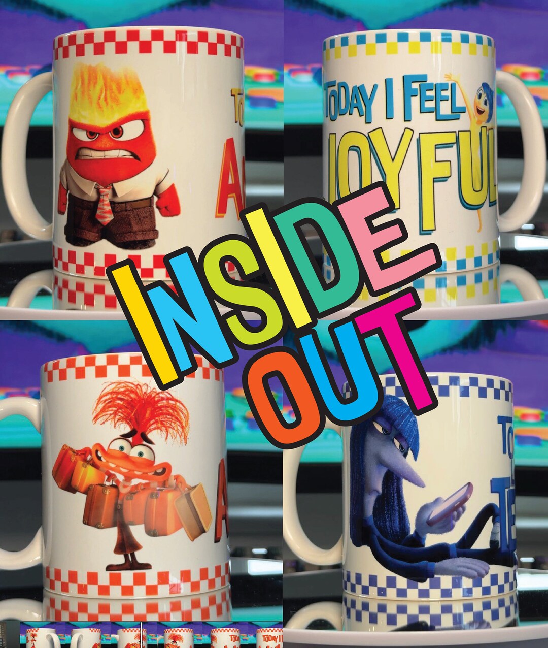 Intensely Emotions Inside Out Mug 11oz Today I Feel Mug Emotions Feel ...