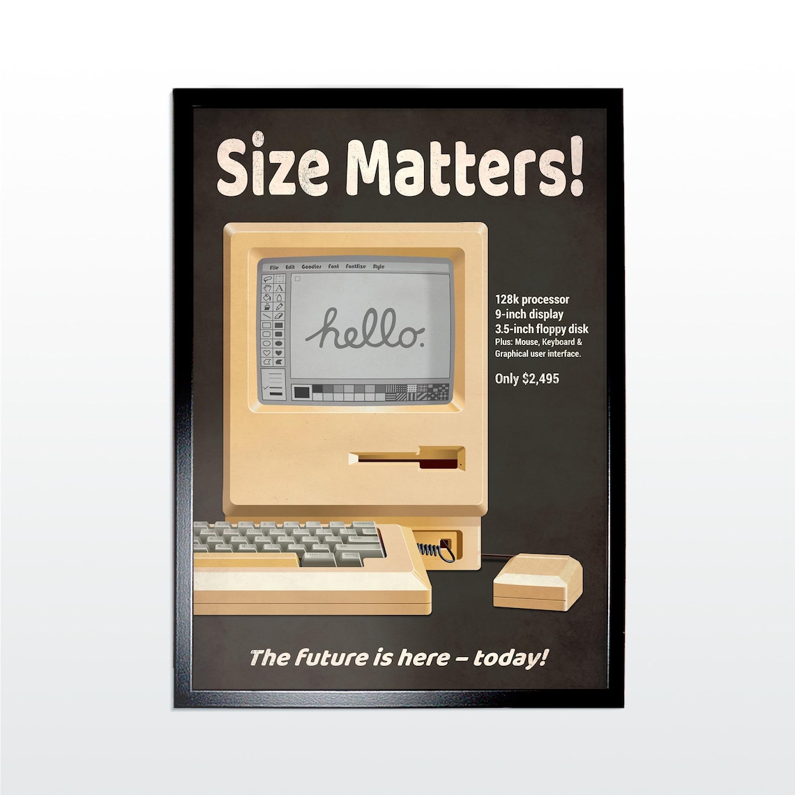 Vintage Advertising Poster: Computers. 1980s Retro Style Art Print (NOT ...