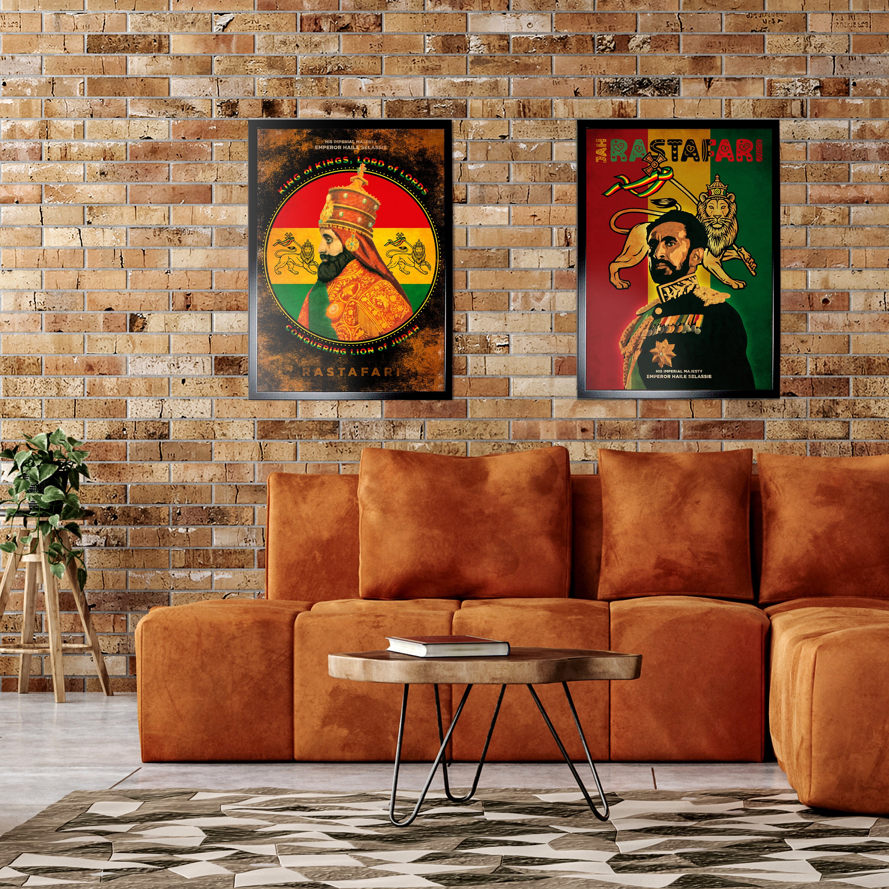 HAILE SELASSIE: Retro Style Rastafarian Poster Art Print. Finest ...