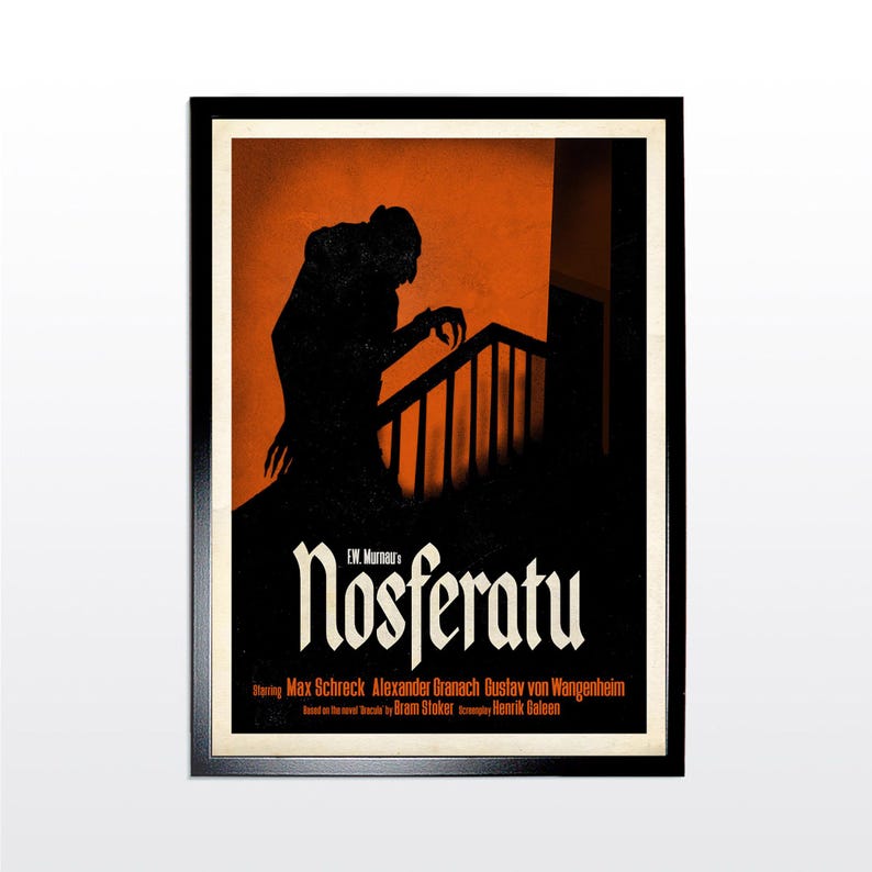 Vintage Movie Poster: Nosferatu. Re-imagined Retro Style Classic Movie ...