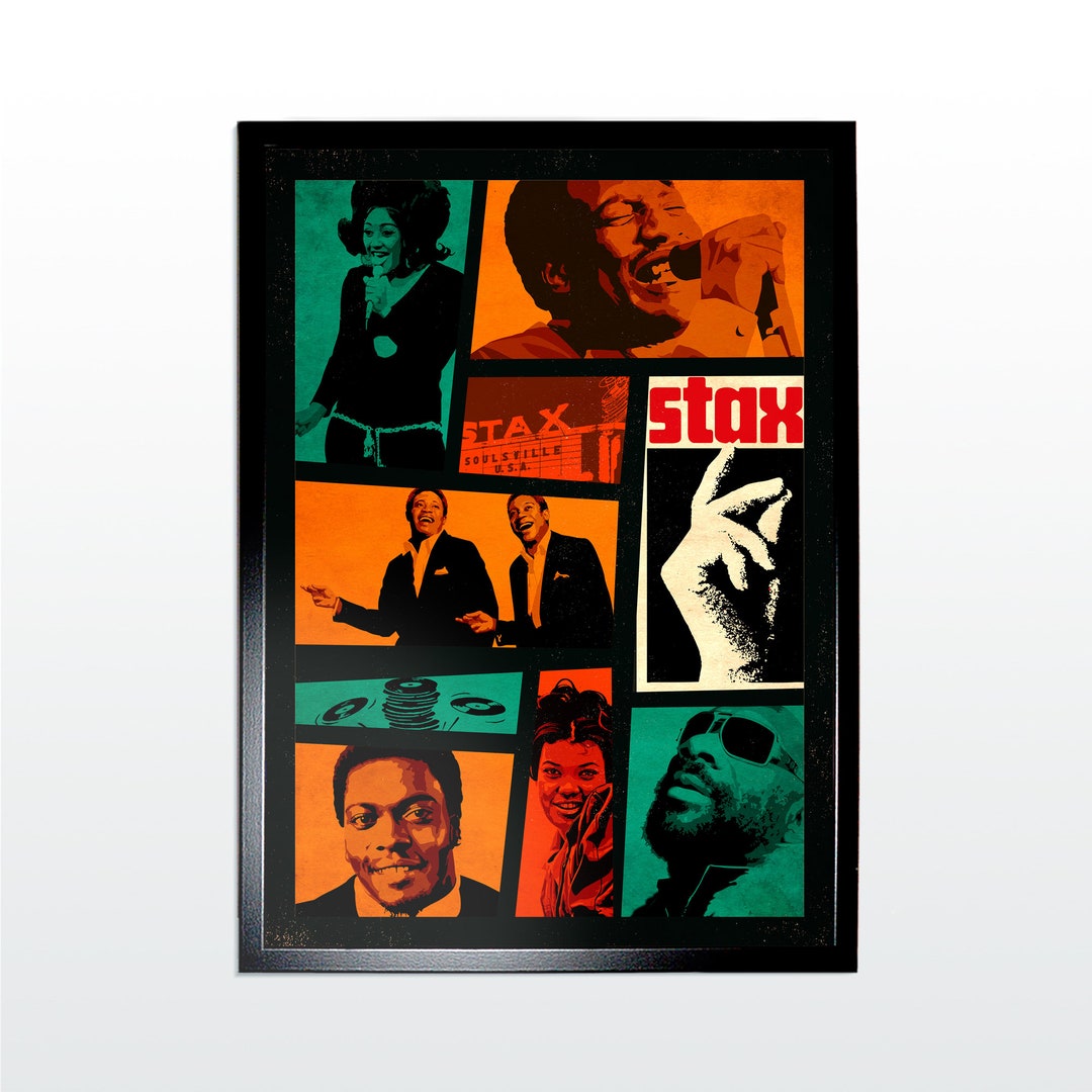 STAX: Retro Style Stax Music A2 Poster Art Print. Finest Quality ...