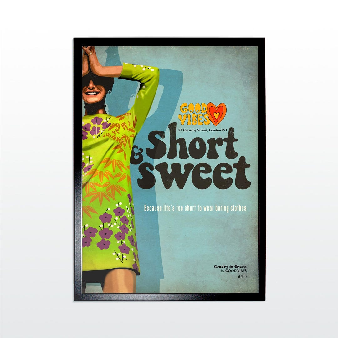 Vintage Advertising Poster: Swinging 60's Fashion, the Mini Skirt ...