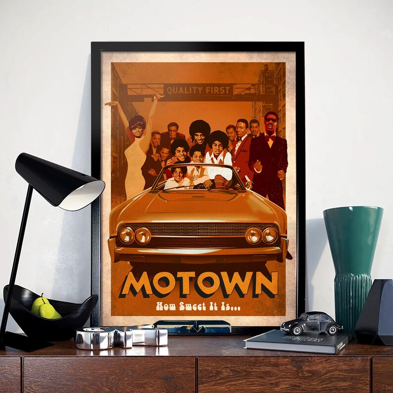 MOTOWN: Second That Emotion. Retro Motown Music Poster A2 Art Print ...