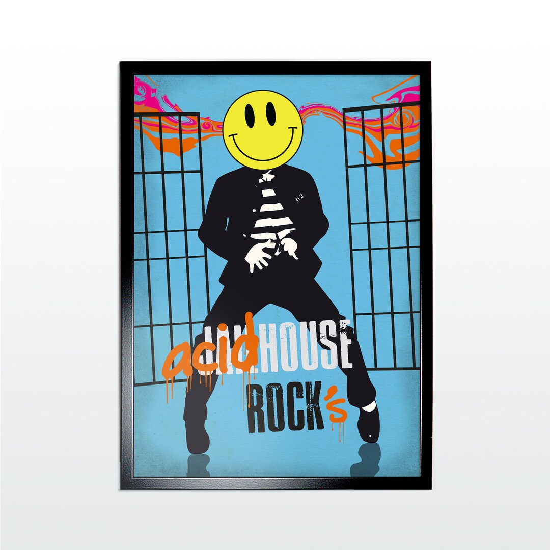 ACID HOUSE POSTER: A2 Poster Art Print. Finest Quality Printed to Order ...