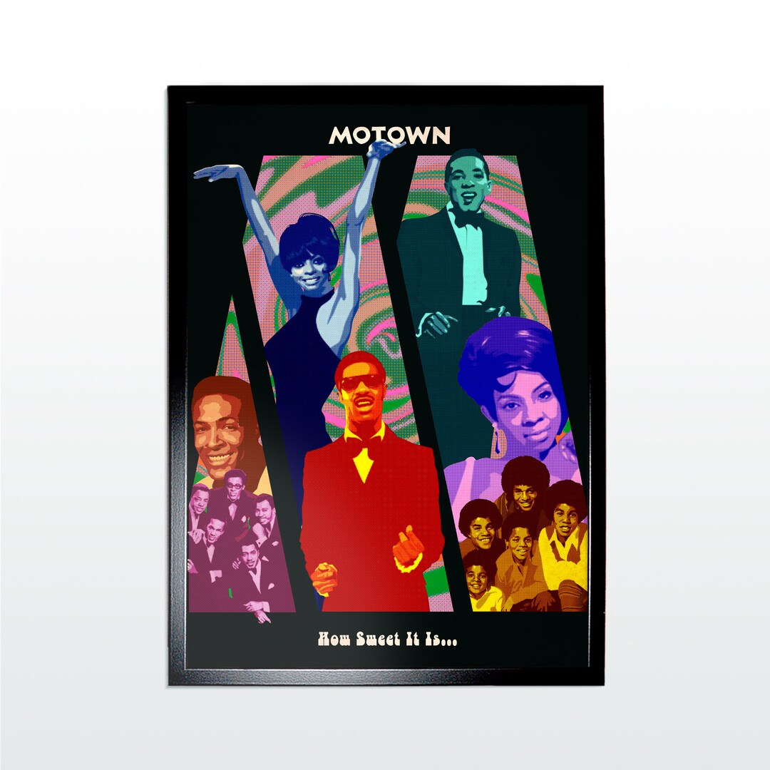 MOTOWN POSTER: How Sweet It is Retro Style A2 Art Print. Finest Quality ...