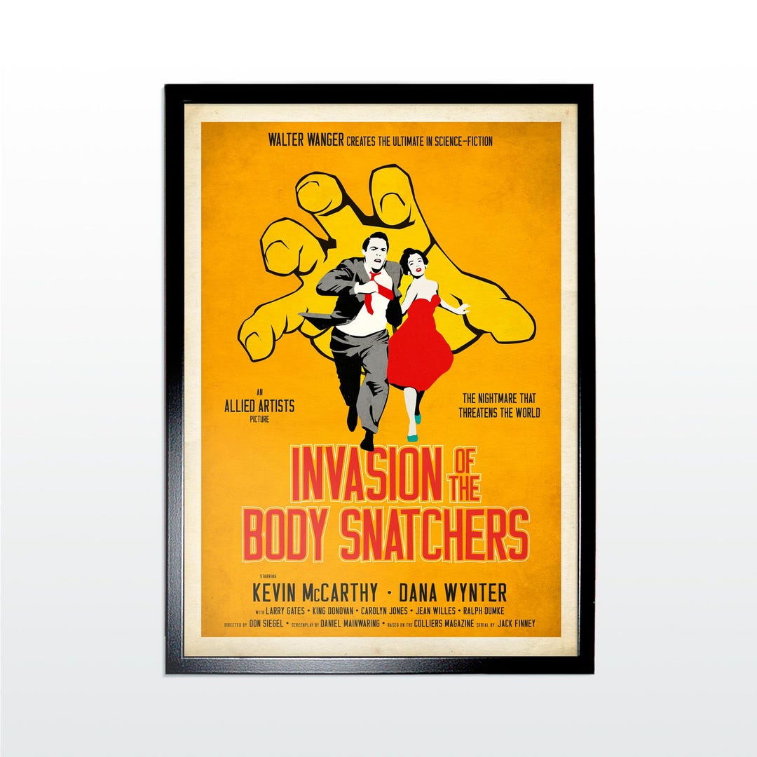 Vintage Movie Poster: Invasion of the Body Snatchers. Re-imagined Retro ...