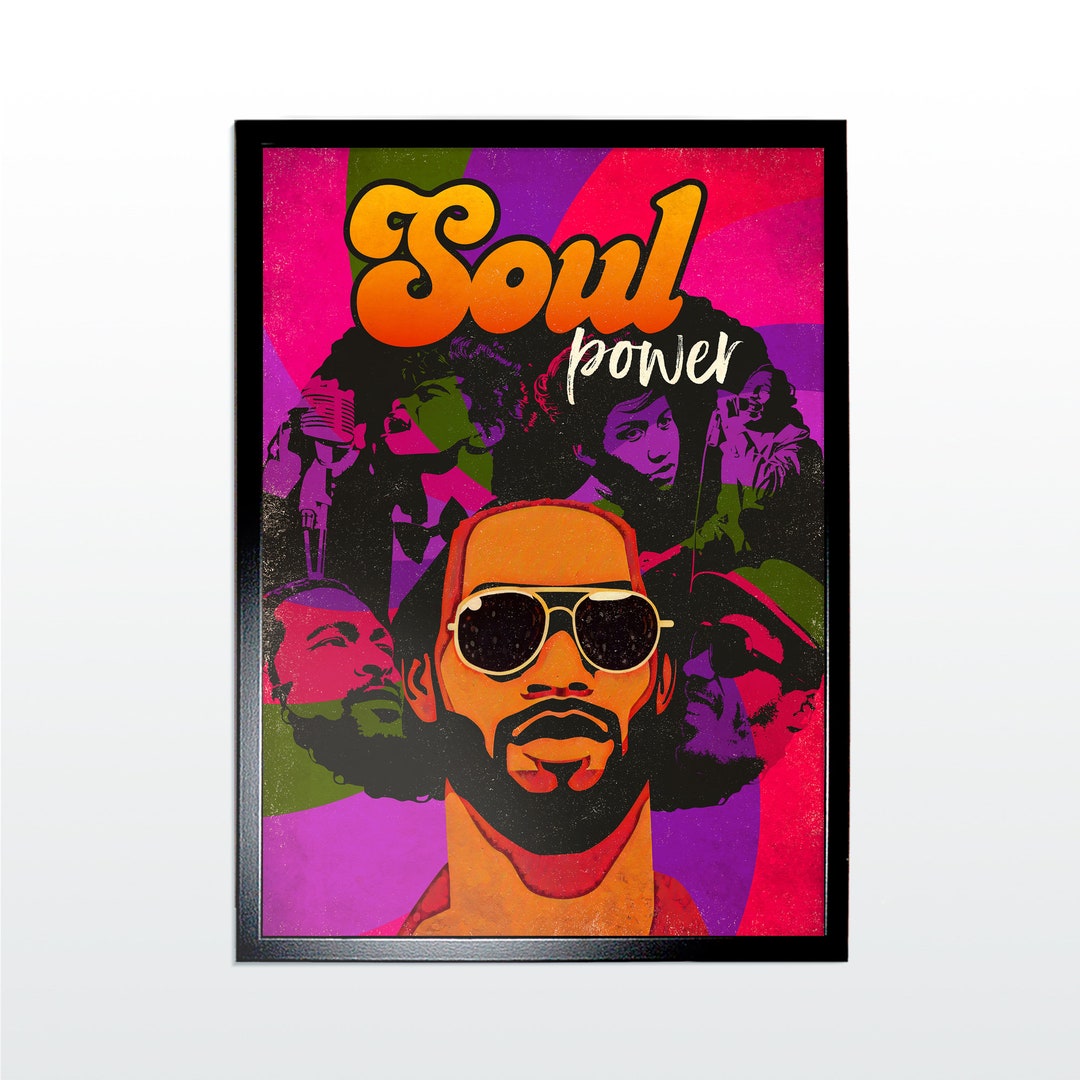 SOUL POWER: Retro Style A2 Soul Music Poster. Finest Quality Art Print ...