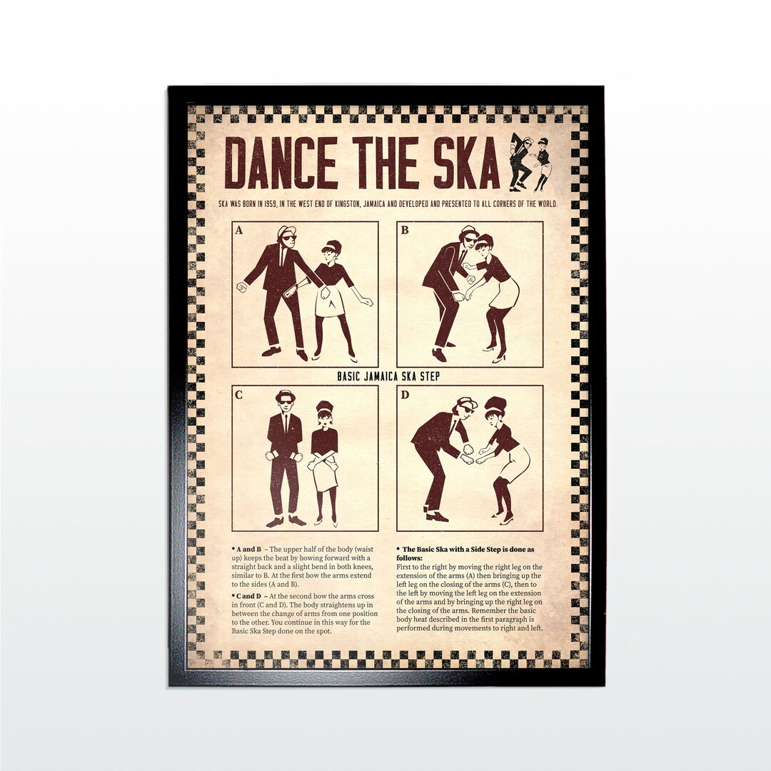 SKA POSTER: Ska Dance Music Postera2. Quality Art Print, Printed to ...