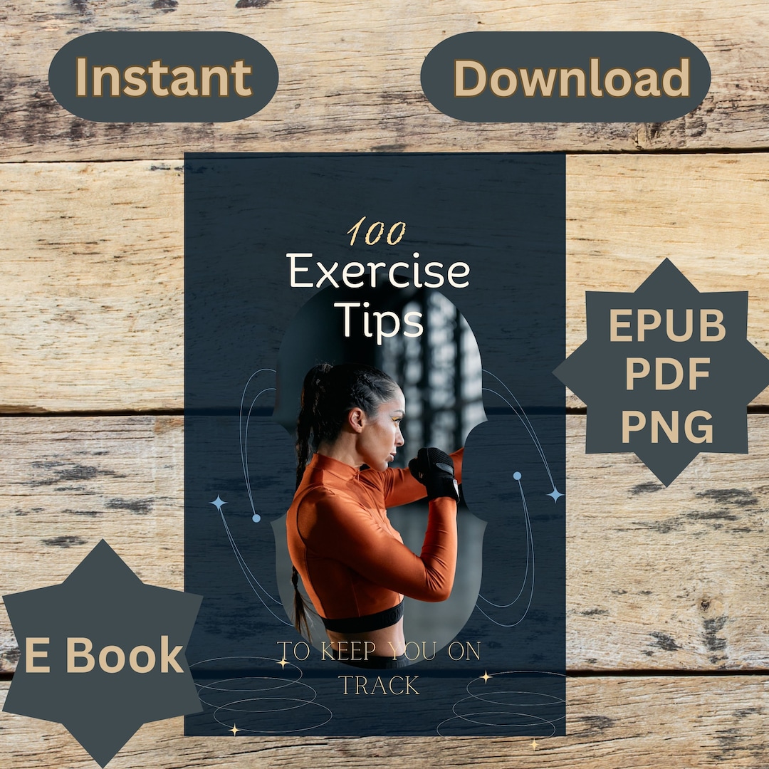 100 Exercise Tips to Keep You on Track Ebook Digital Download Printable ...