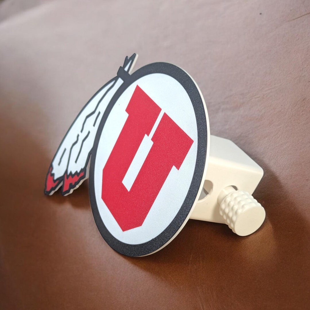 University of Utah 2 Inch Receiver Trailer Hitch Plug Cover - Etsy
