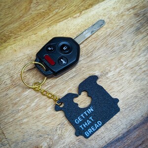 Gettin' That Bread Keychain - Funny Keychain - Cute Gift Idea - Etsy