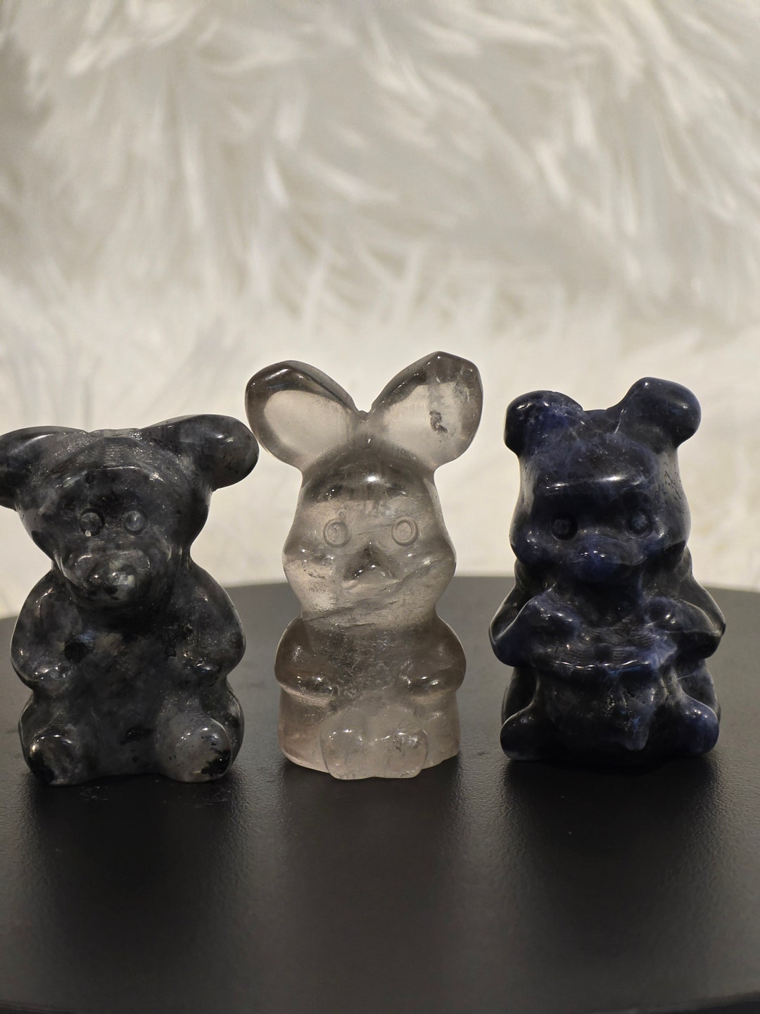 Crystal Winnie the Pooh Tigger Piglet Natural Crystal Carving Pooh and ...