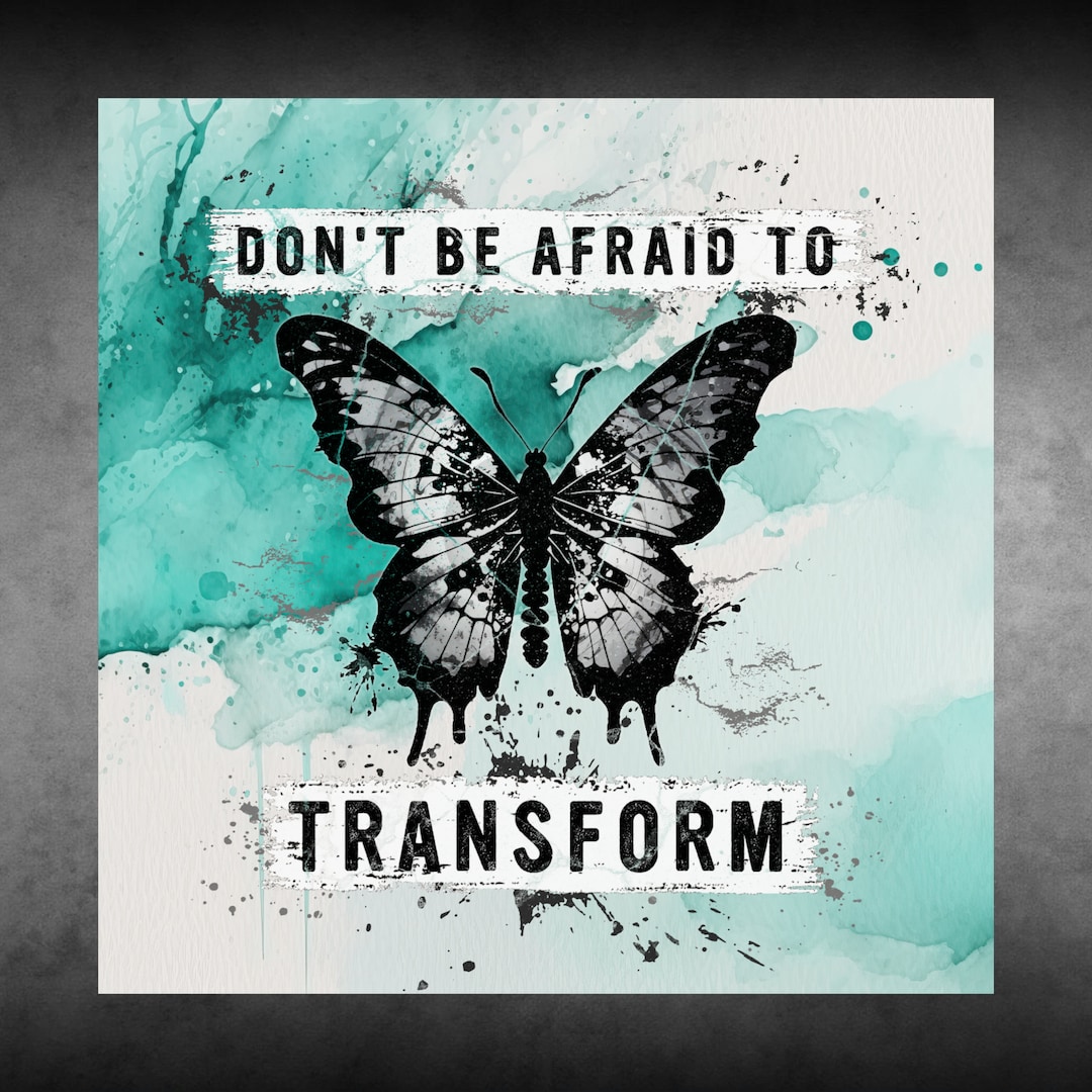 Butterfly Transformation Art Print: Spiritual Metaphysical Poster - Etsy