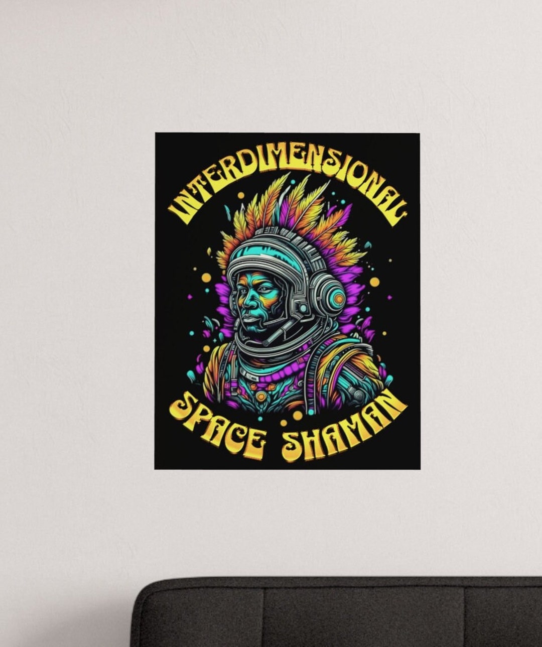 Space Shaman Satin Poster: Interdimensional Lightworker Art - Etsy