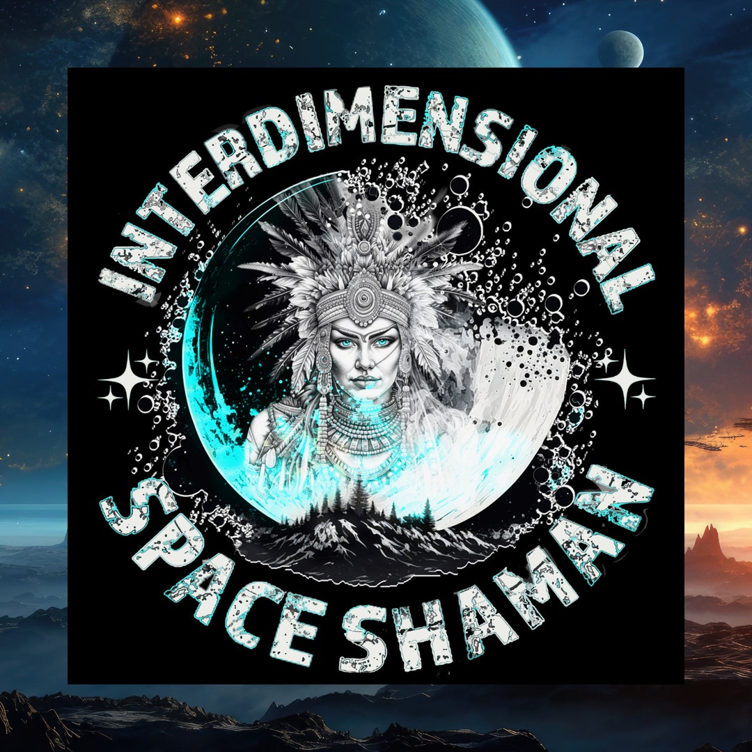 Space Shaman Poster: Interdimensional Lightworker Art - Etsy