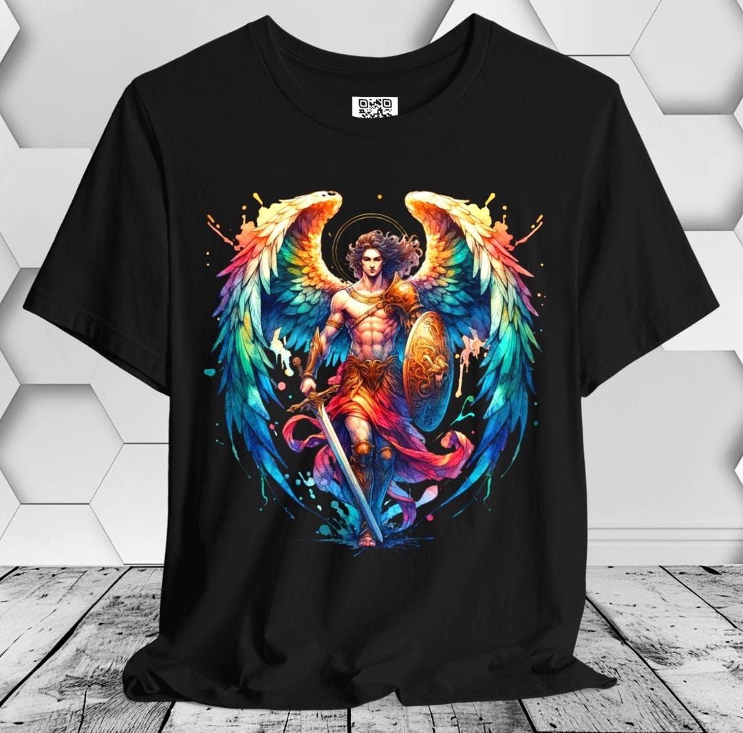 Archangel Michael Graphic Tee: Unisex Spiritual Shirt - Etsy