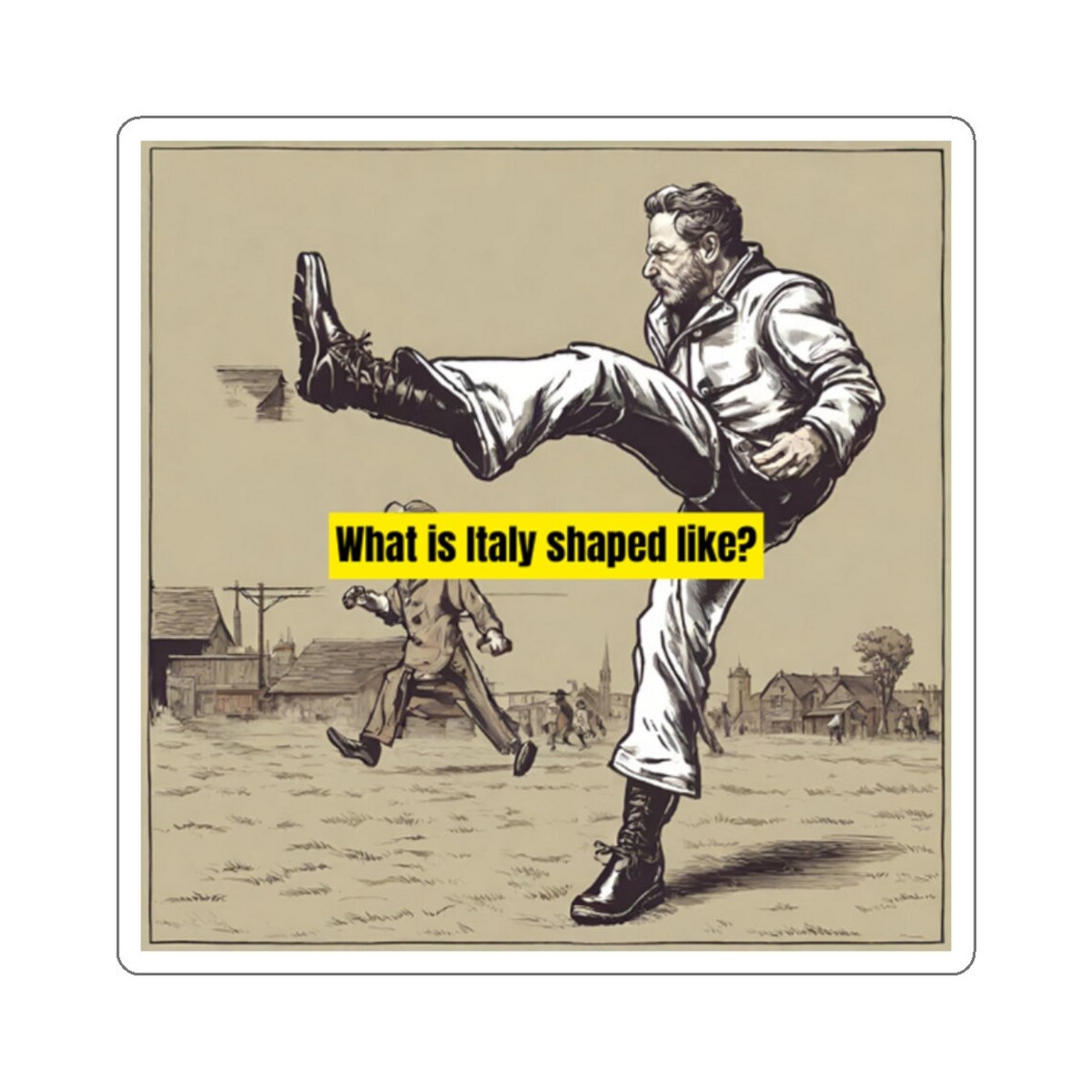 Funny Sticker Meme Sticker Boot Sticker - Etsy