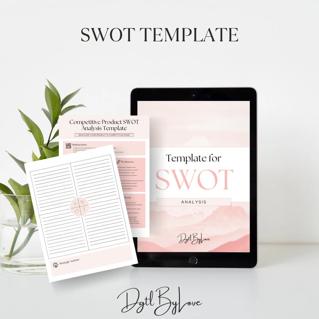 SWOT, SWOT Analysis Template, Printable Sheets - Etsy