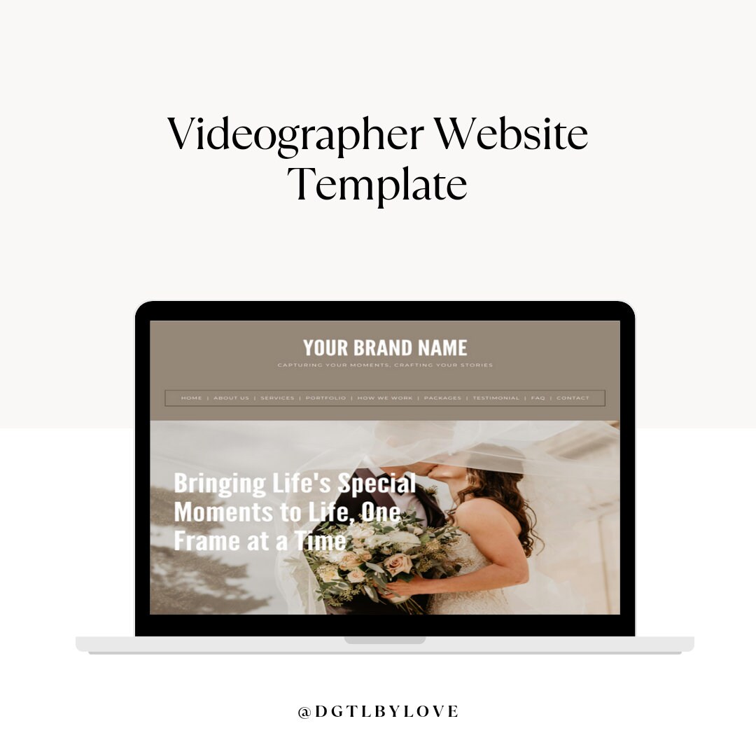 Videographer Website Template, Videographer, Wedding Videographer ...