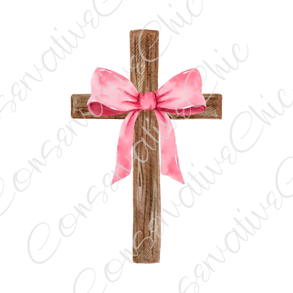 Christian PNG Preppy Pink Bow Religious Sublimation Design Aesthetic ...