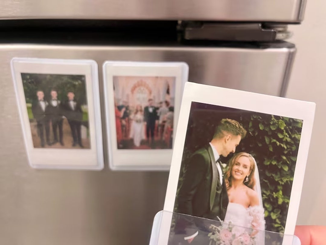 PHOTO MAGNETS Custom Instax Mini Polaroid Magnet Sleeves, Fun Photo ...