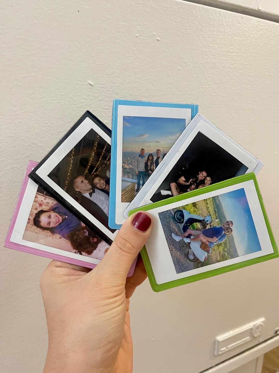 MAGNETIC PHOTO Frames for Instax Mini Prints | Set of 5 Multicolor in ...
