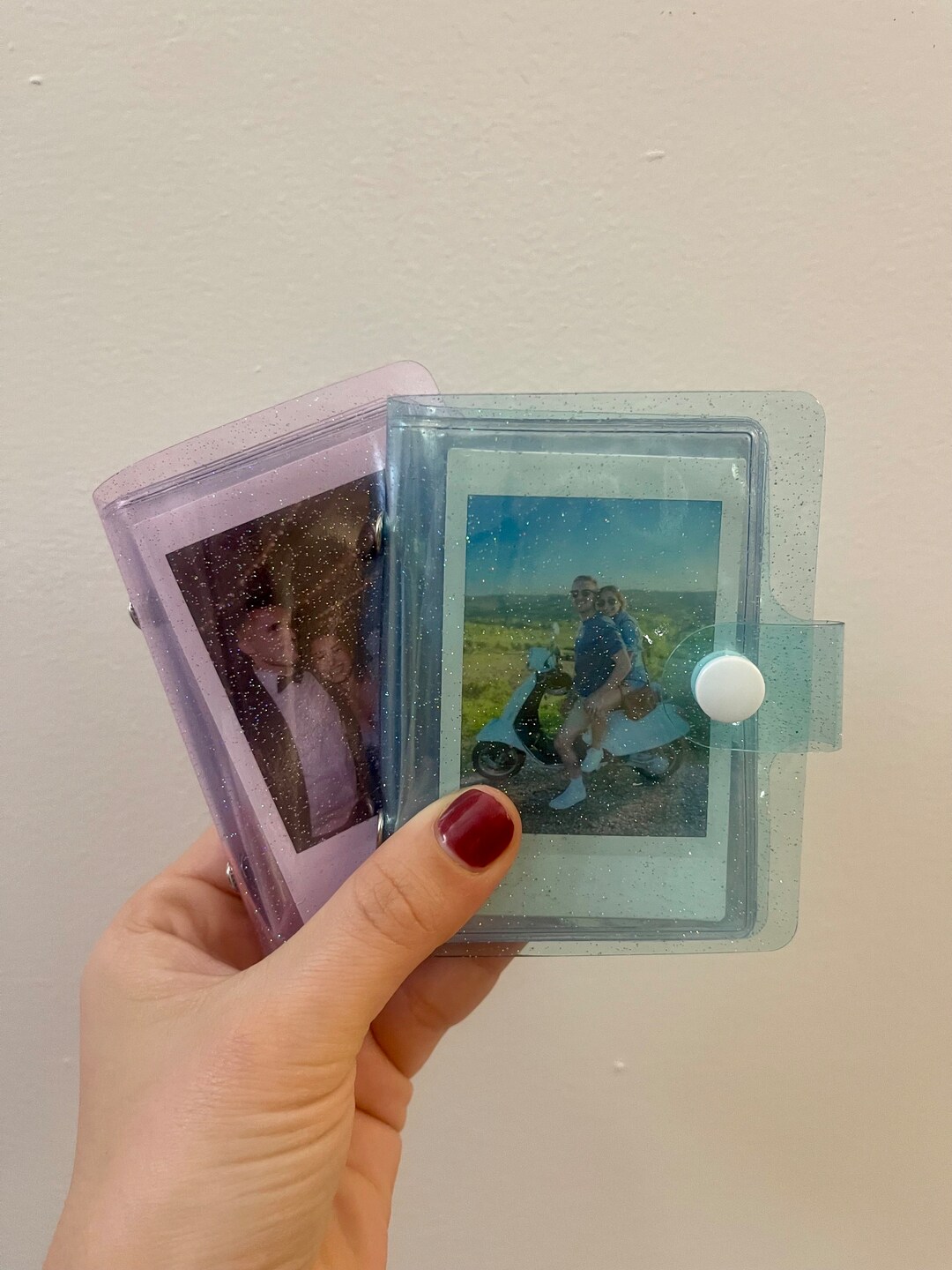 Instax Mini Photo Album Polaroid Photo Book Sparkle Sequin Blue Purple ...