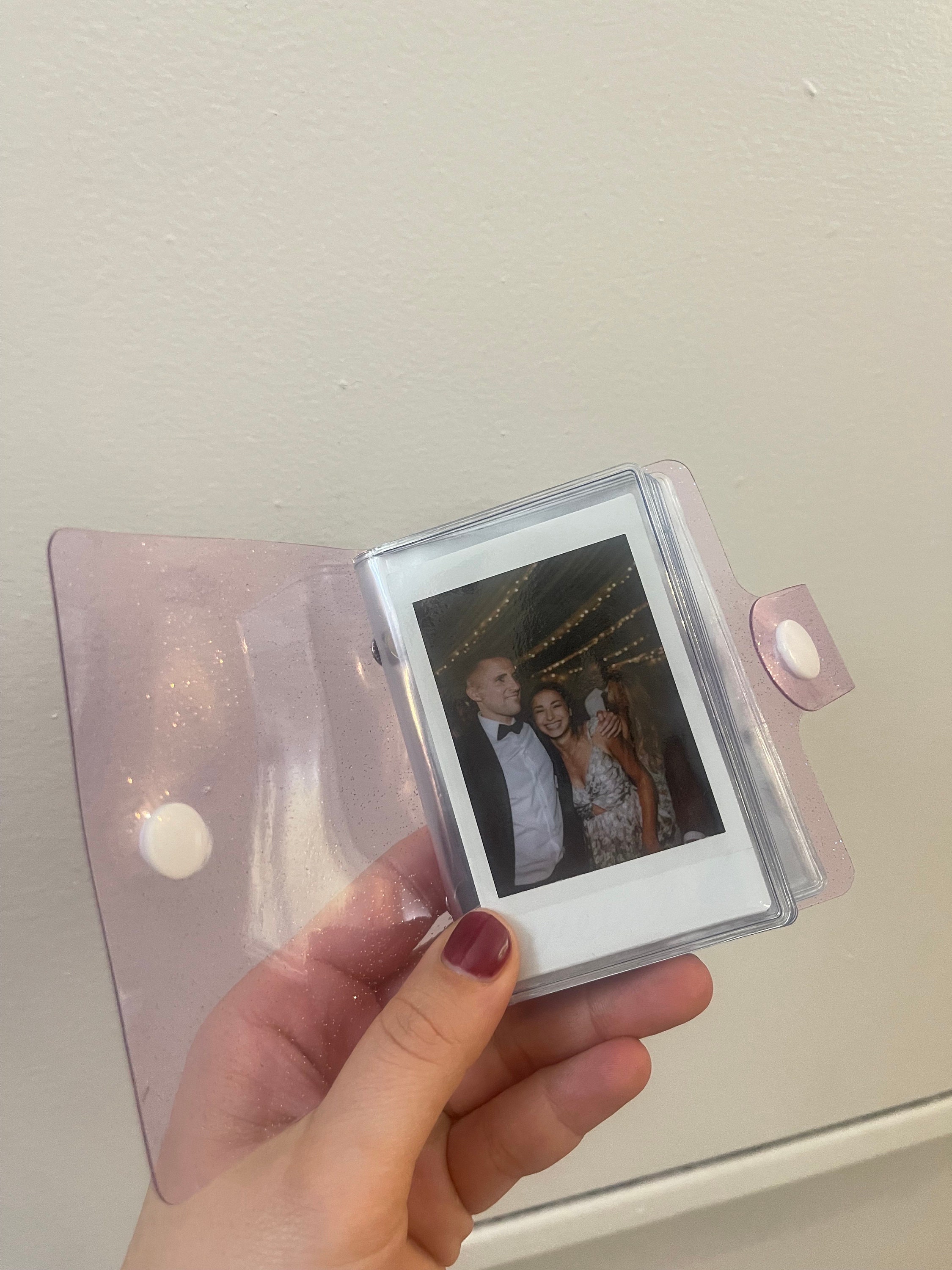 Instax Mini Photo Album Polaroid Photo Book Sparkle Sequin Blue Purple ...