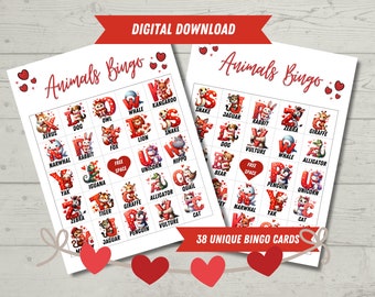 Alphabet ABC Bingo Game for Kids - Etsy