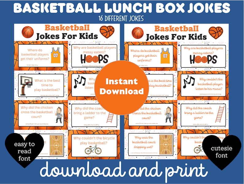 Printable Basketball Jokes, Jokes, Football, Joke Cards, Digital ...