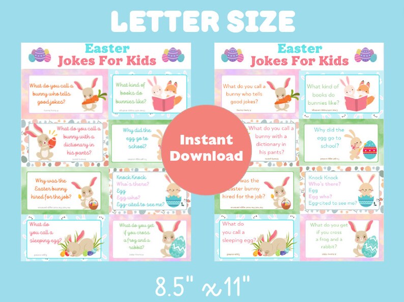 Printable Easter Jokes - Etsy