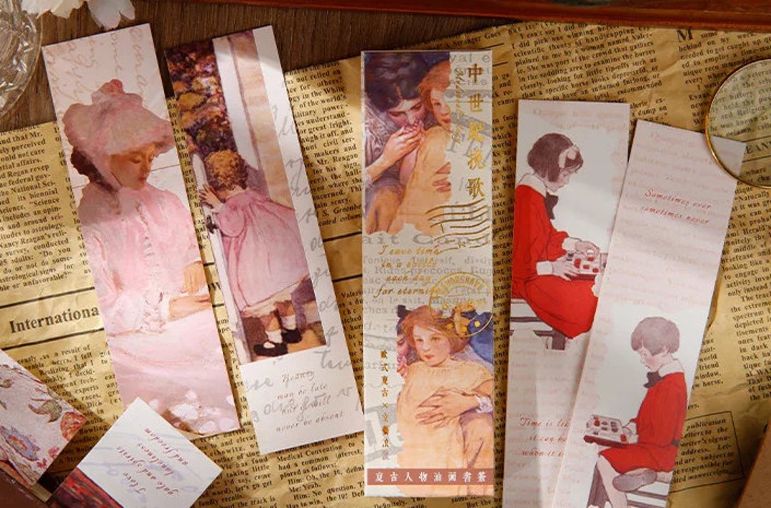 Paper Bookmarks Victoria Bookmarks for Books/share/book Markers/tab for ...