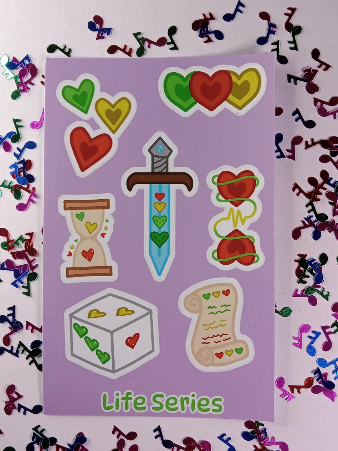 Life Series Sticker Sheet - Etsy