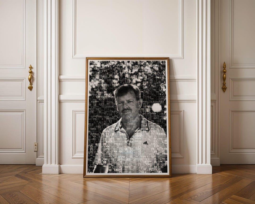 Deceased Loved One Portrait Custom Photo Mosaic | Personalized Memorial ...