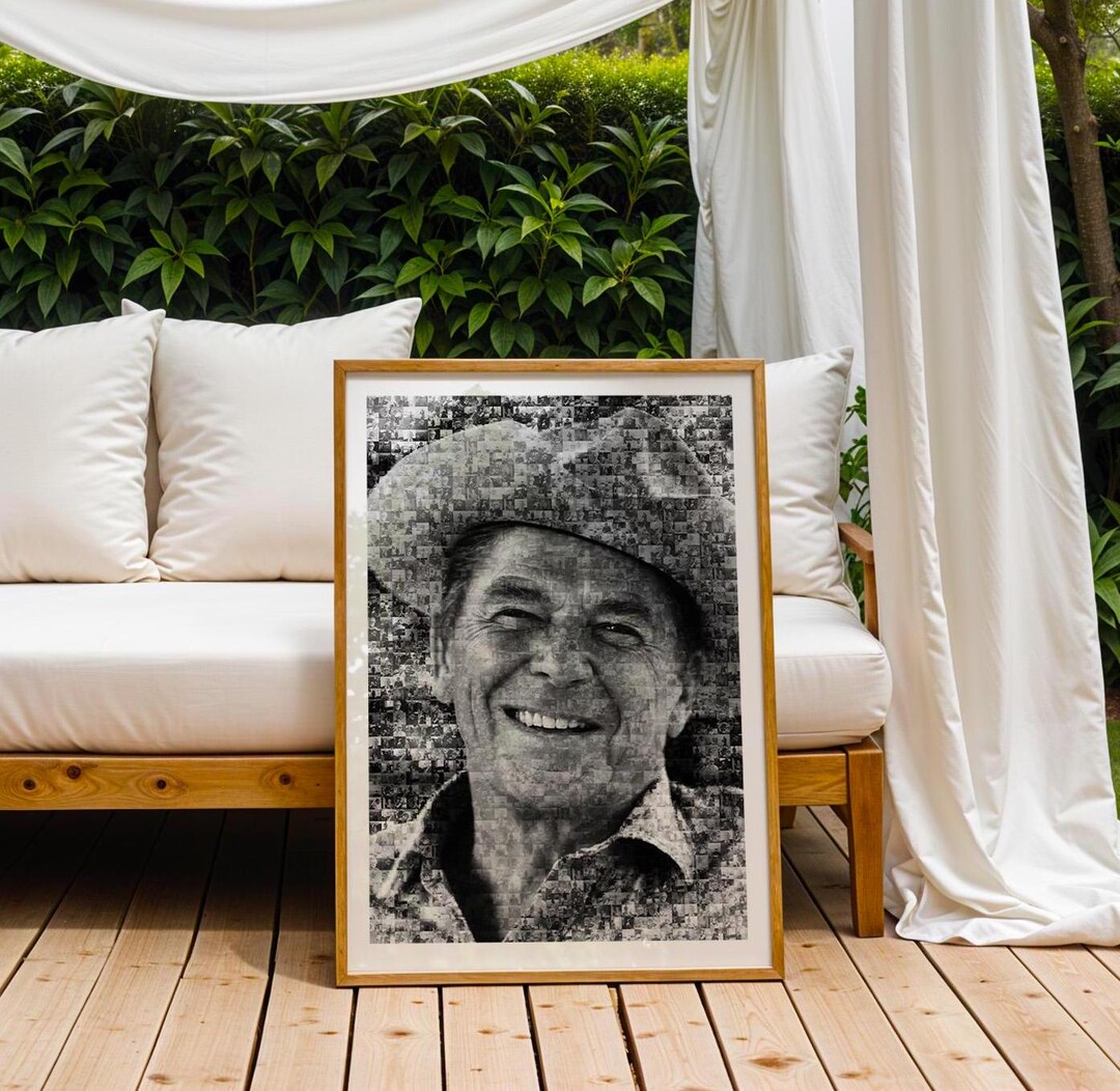 Custom Memorial Photo Mosaic Portrait Personalized Picture Collage Wall ...