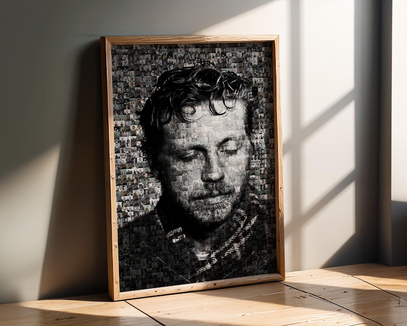 Custom Loving Memory Funeral Photo Collage Mosaic Personalized Gift ...