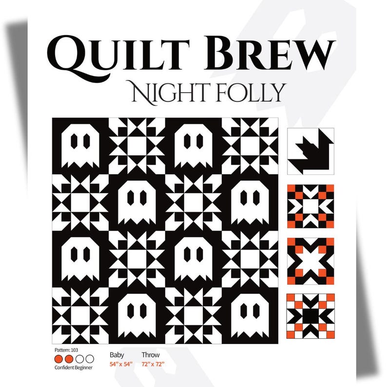 Quilt Brew™ | Night Folly Quilt Pattern (PDF Download) - Etsy
