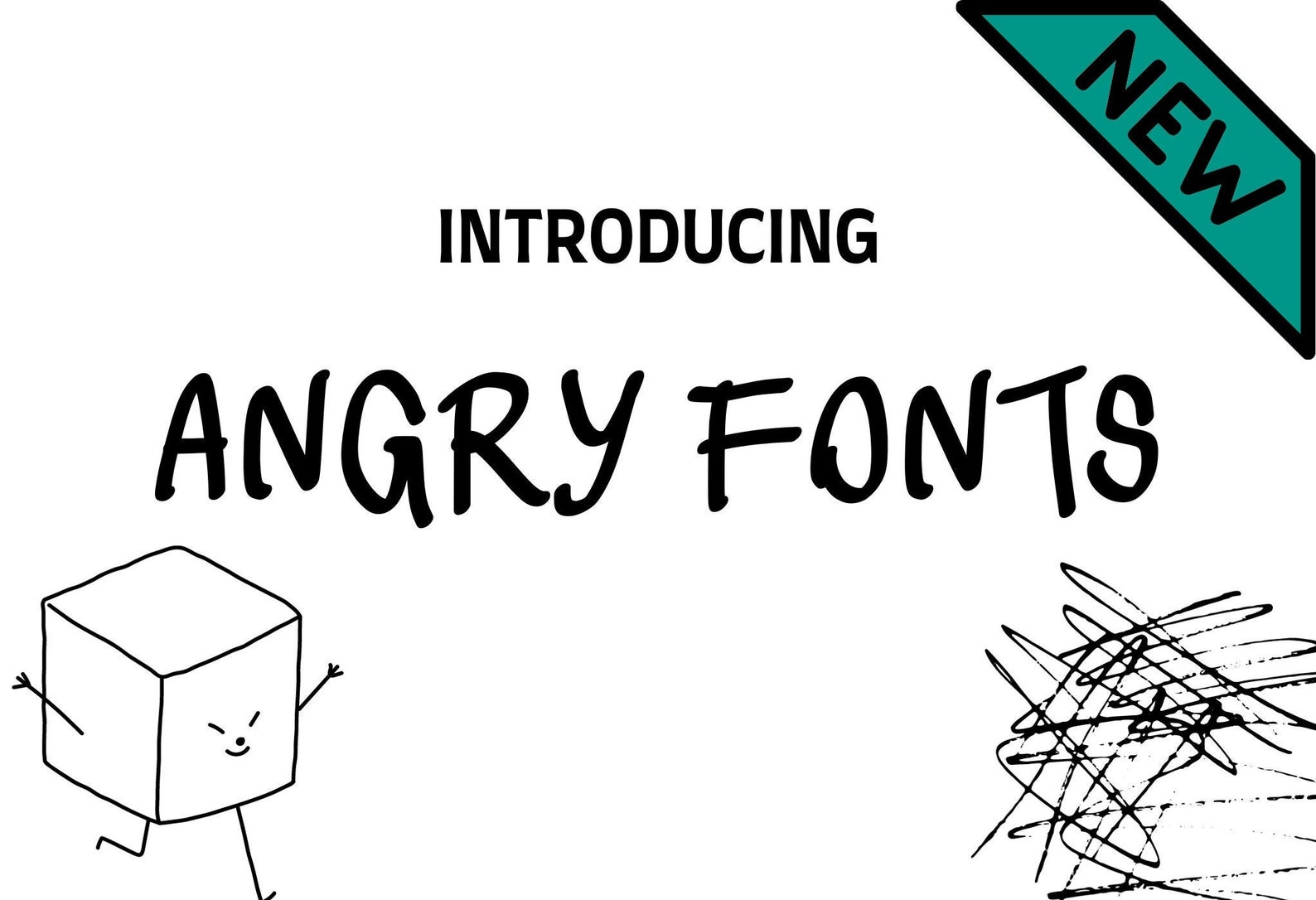 Angry Fonts Back to School Fonts for Canva & Design Commercial Fonts - Etsy