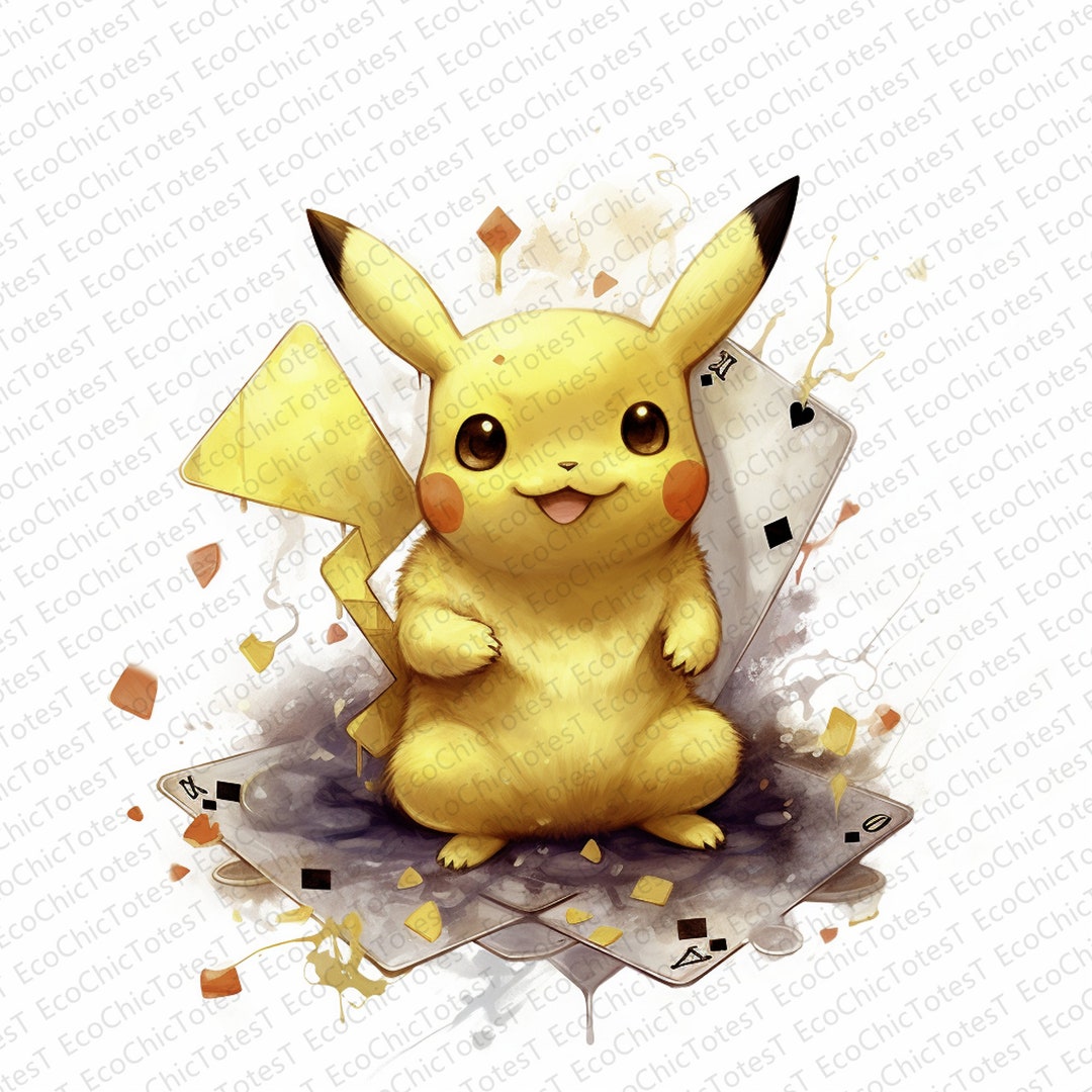Raichu PNG, Poker Art, Amazing Raichu PNG, Instant Download, Clipart ...