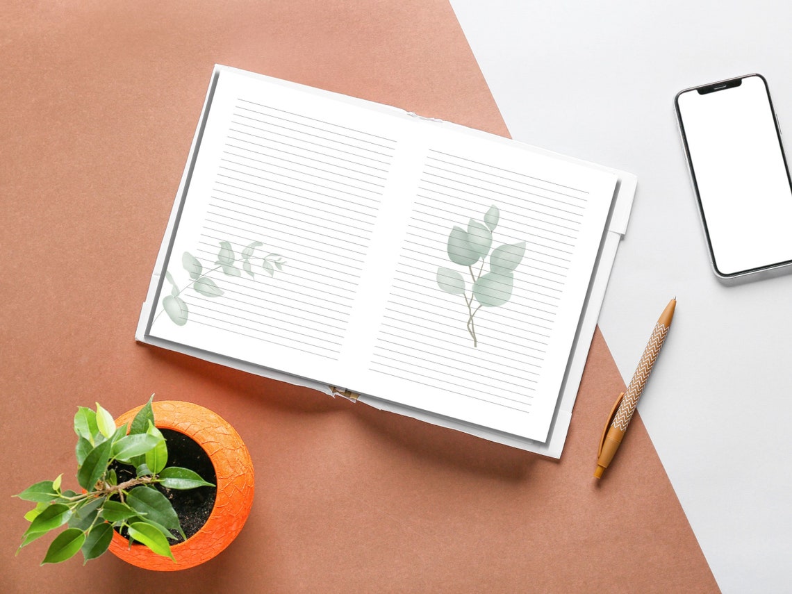 Printable Stationary, Printable Notes, Printable Lined Paper, Digital ...