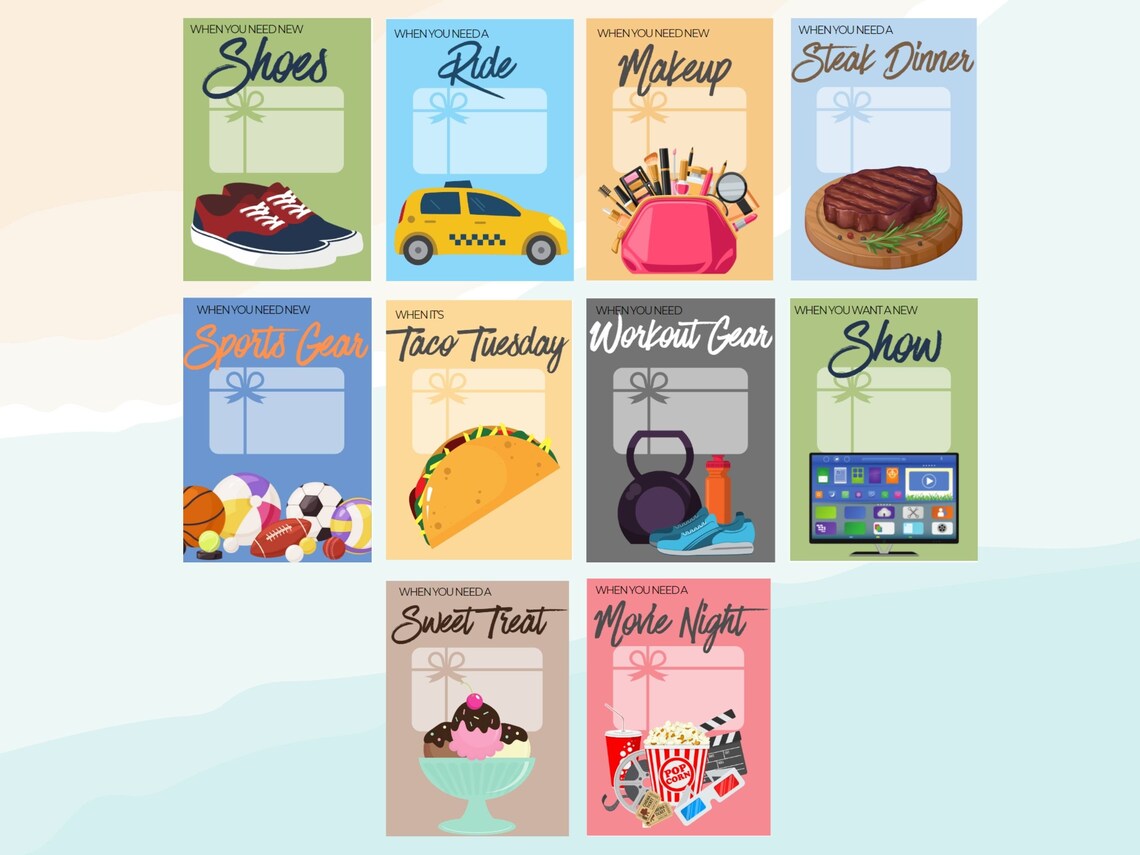 Printable Teacher Gift Card Book, Gift Card Book, Teacher Gift, School ...