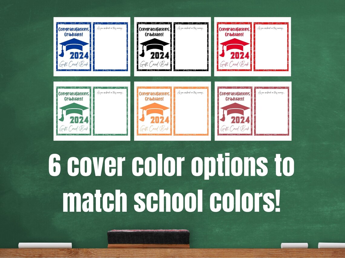 Printable Graduation Gift Card Book, Grad Survival Gift Card Book ...