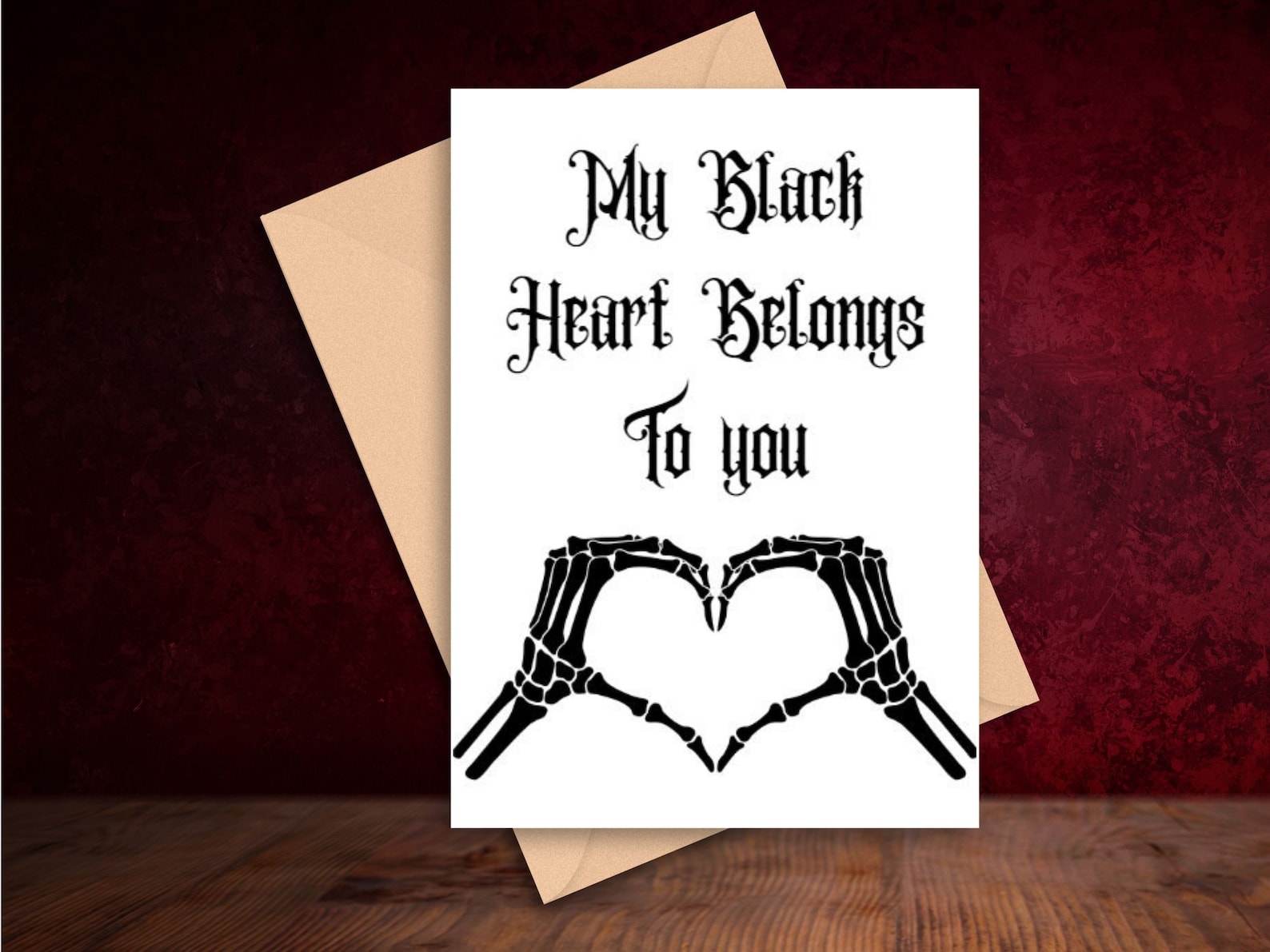 Printable Valentine's Day Card Goth Valentine's Card Dark Valentine's ...