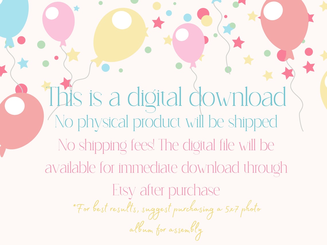 Printable Birthday Gift Card Book, Gift Card Book, Birthday Gift ...