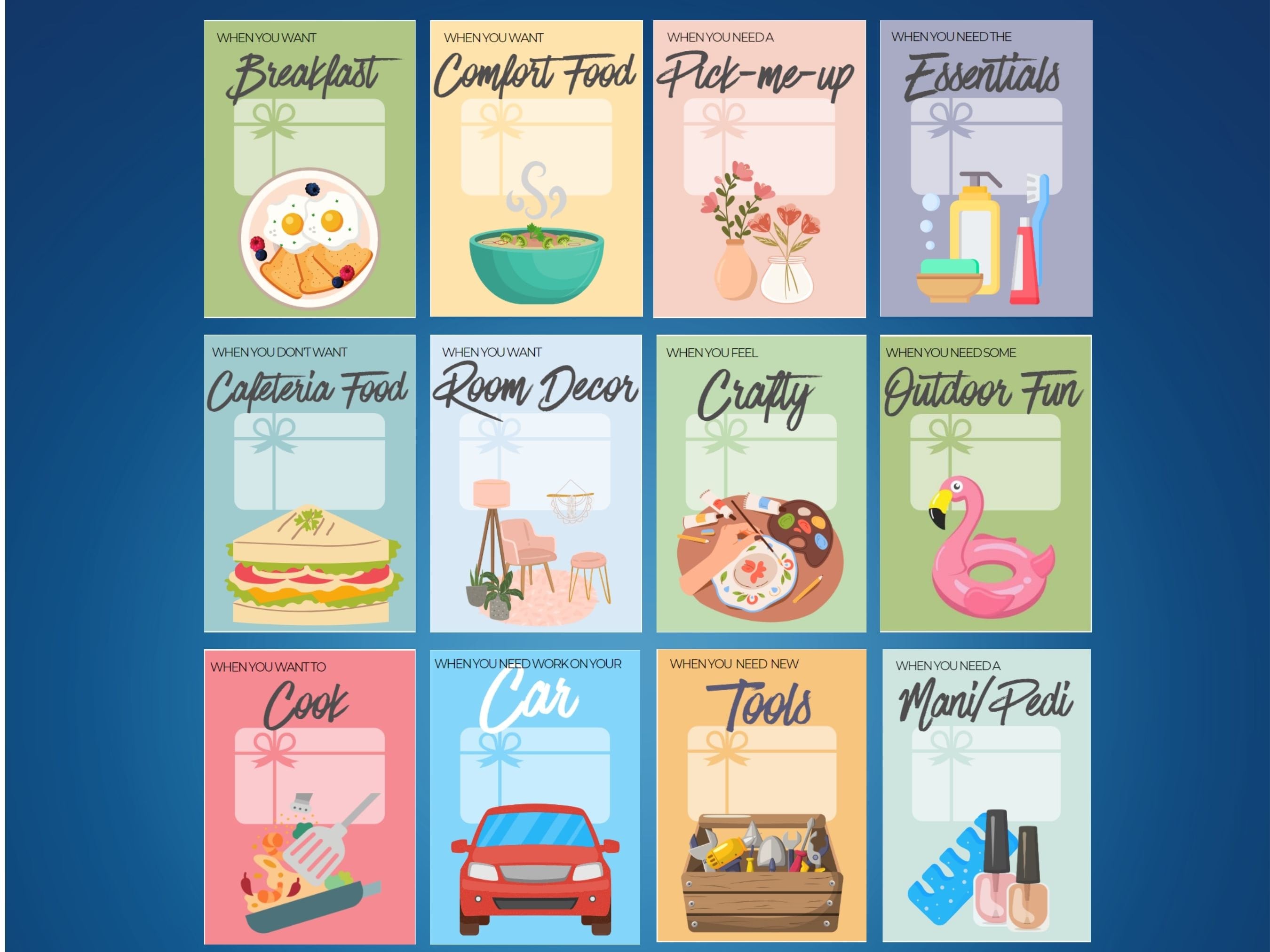 Printable Christmas Gift Card Book, Printable Holiday Gift Card Book ...