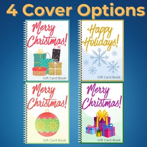 Printable Christmas Gift Card Book, Printable Holiday Gift Card Book ...