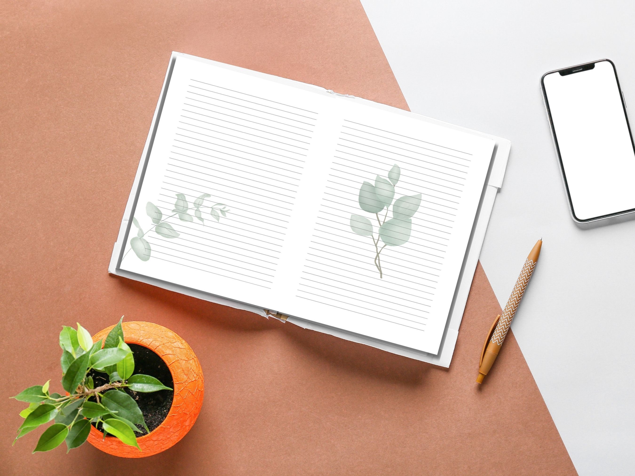 Printable Stationary, Printable Notes, Printable Lined Paper, Digital ...